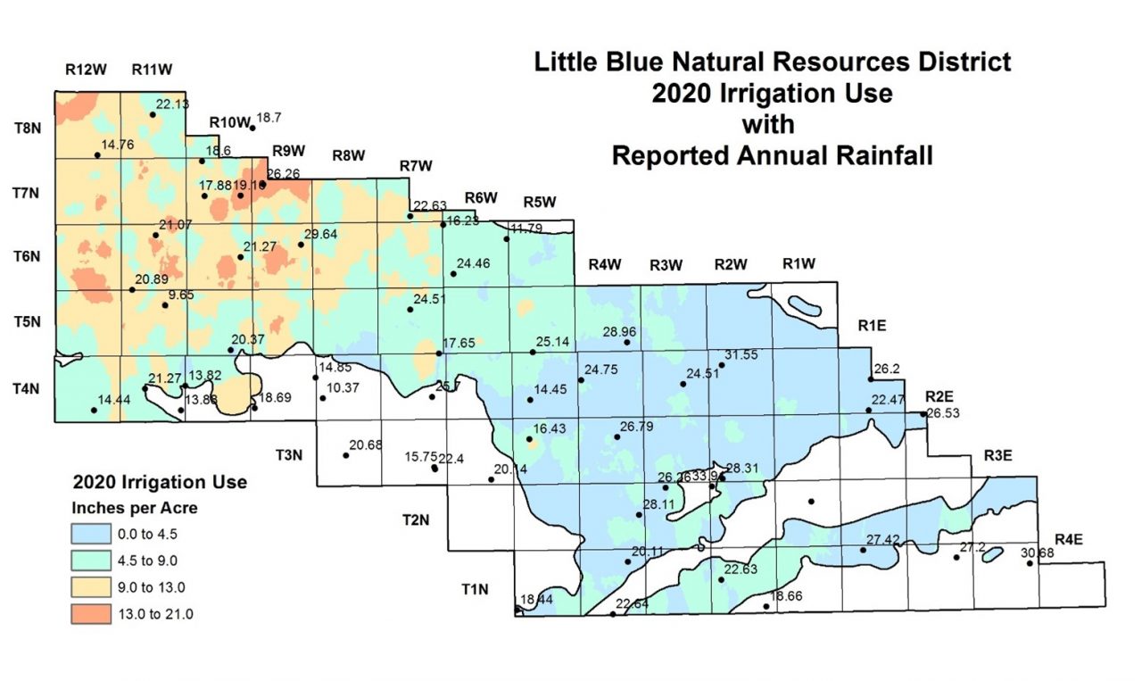 Spring 2021 Water Levels - Little Blue NRD